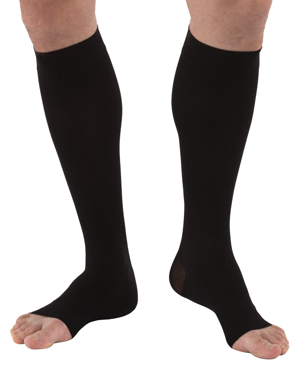 JOBST forMen Open Toe Knee High w/Softfit Band 30-40 mmHg ...