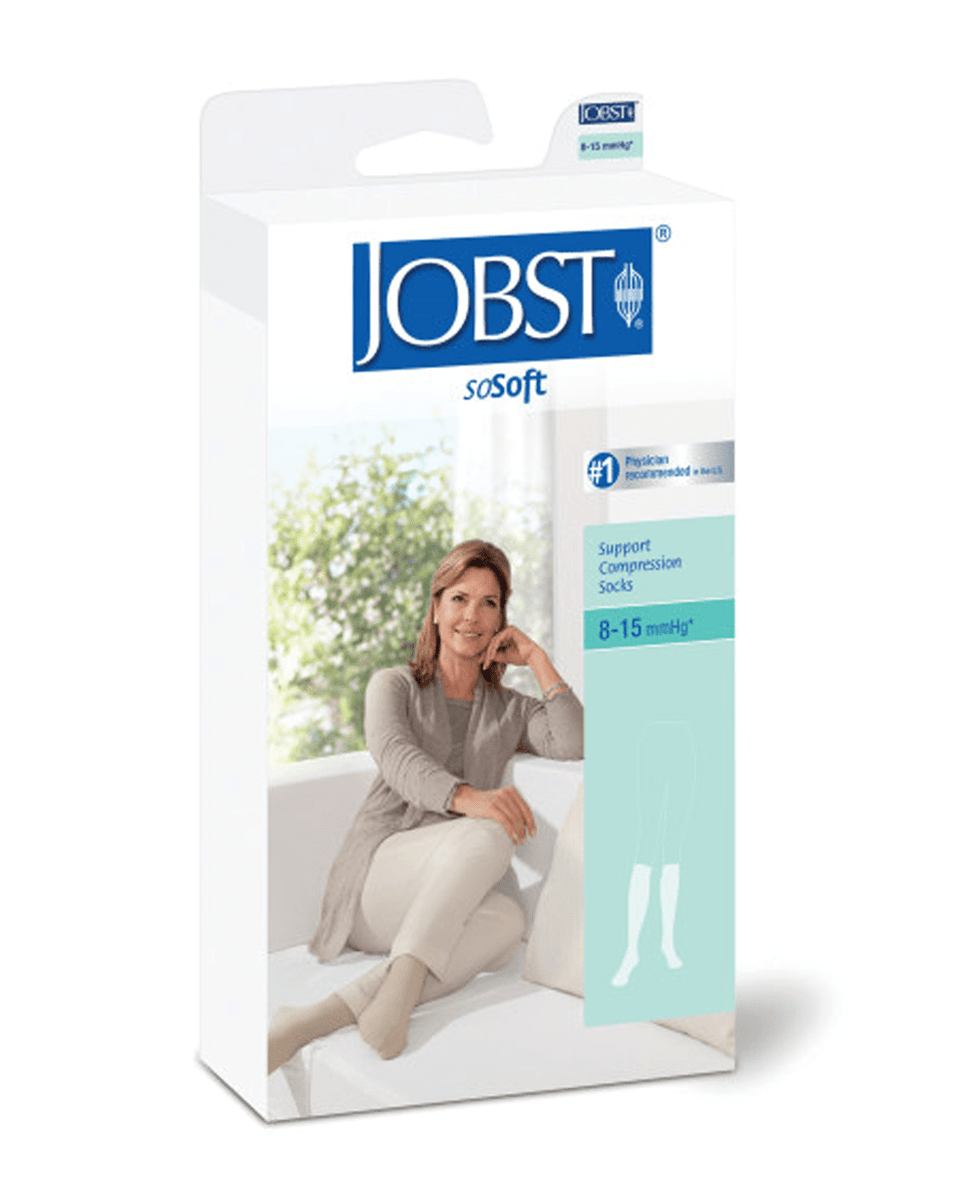 Jobst soSoft Women's Knee High Closed Toe Support Sock 8-15 mmHg